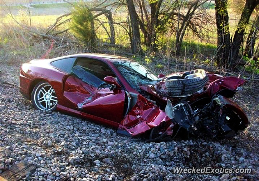 Ferrari 550 Maranello Wrecked in Sherman, Texas